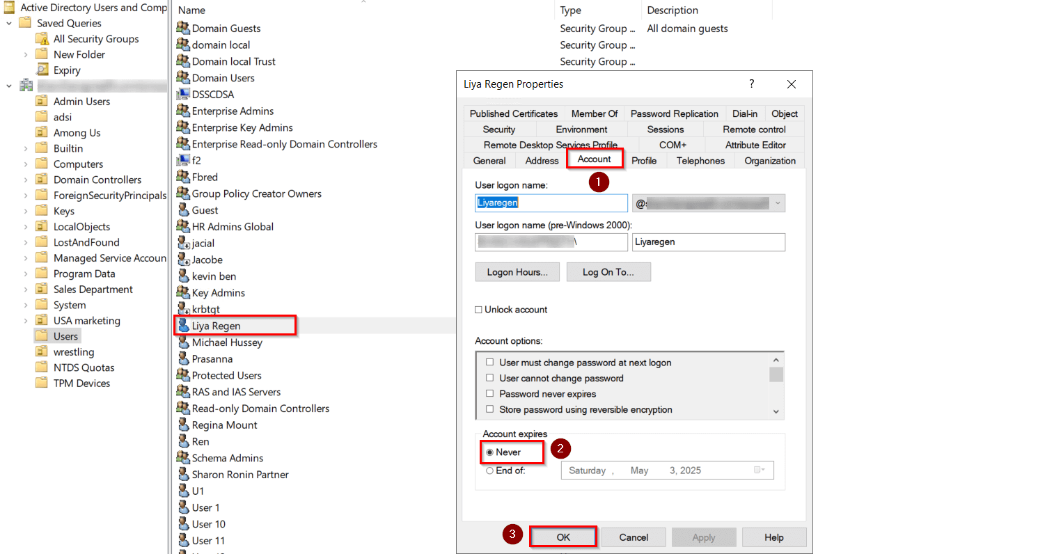 Check User Account Expiration Date in Active Directory
