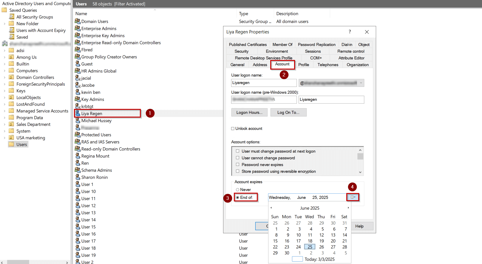 Check User Account Expiration Date in Active Directory