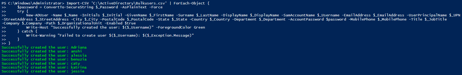 Get a List of Users in Active Directory