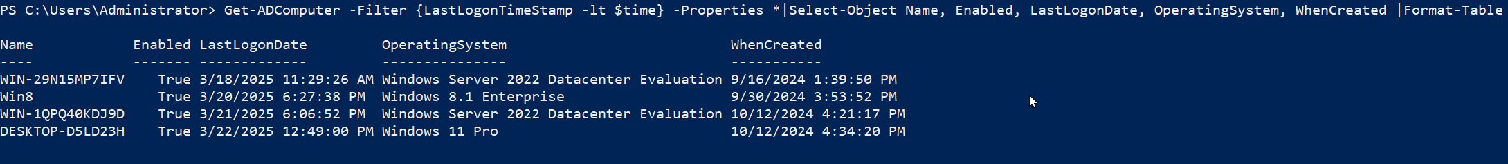 Get a List of All Computers in Active Directory