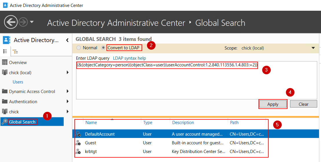 Get a List of Disabled Users in Active Directory