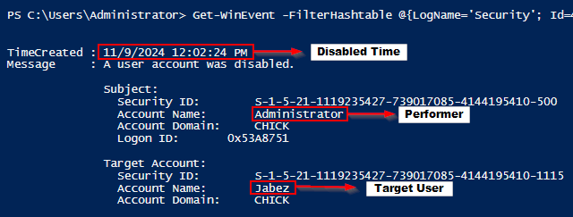 Get a List of Disabled Users in Active Directory