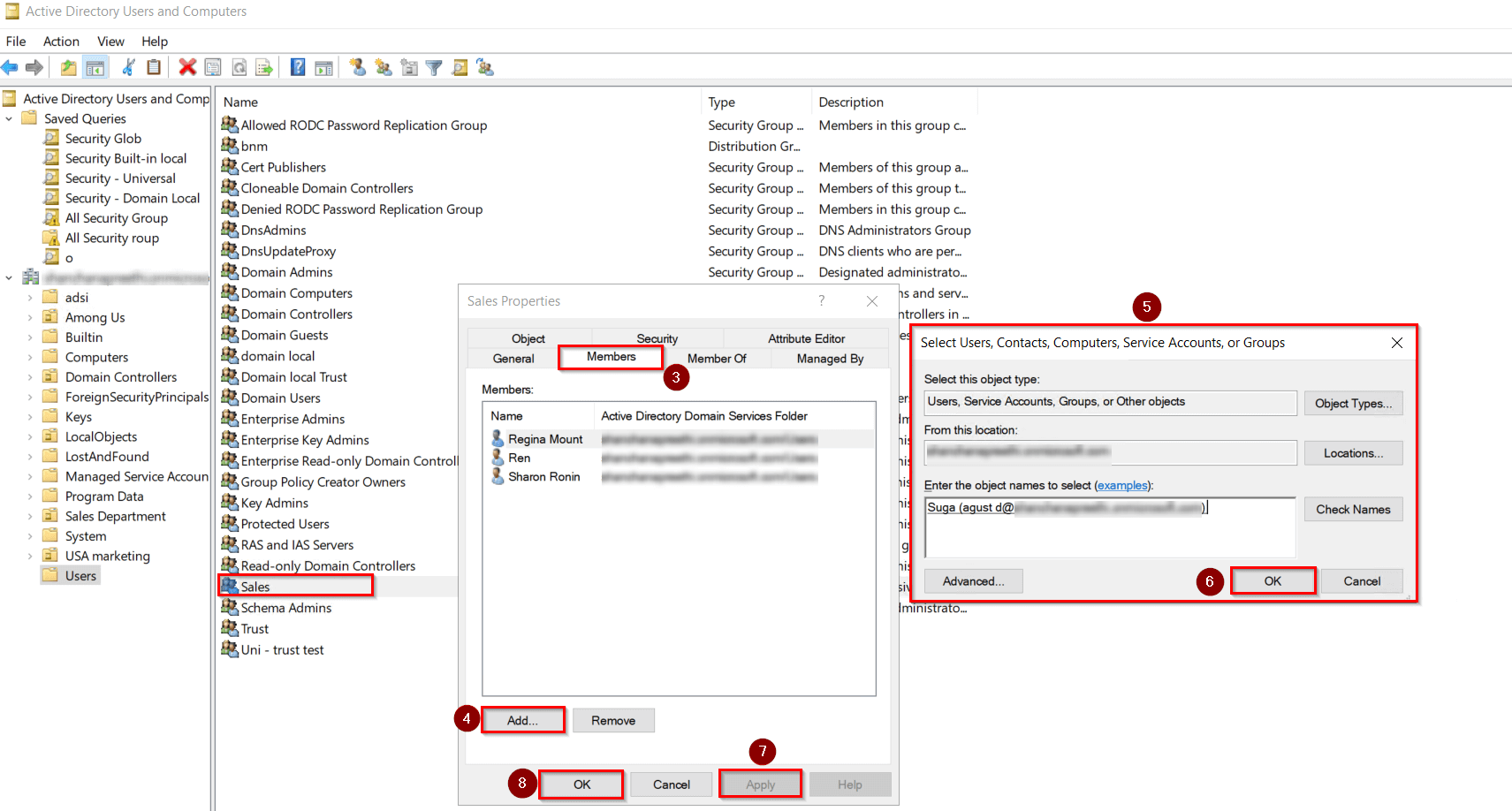 Get Security Group Members List in Active Directory