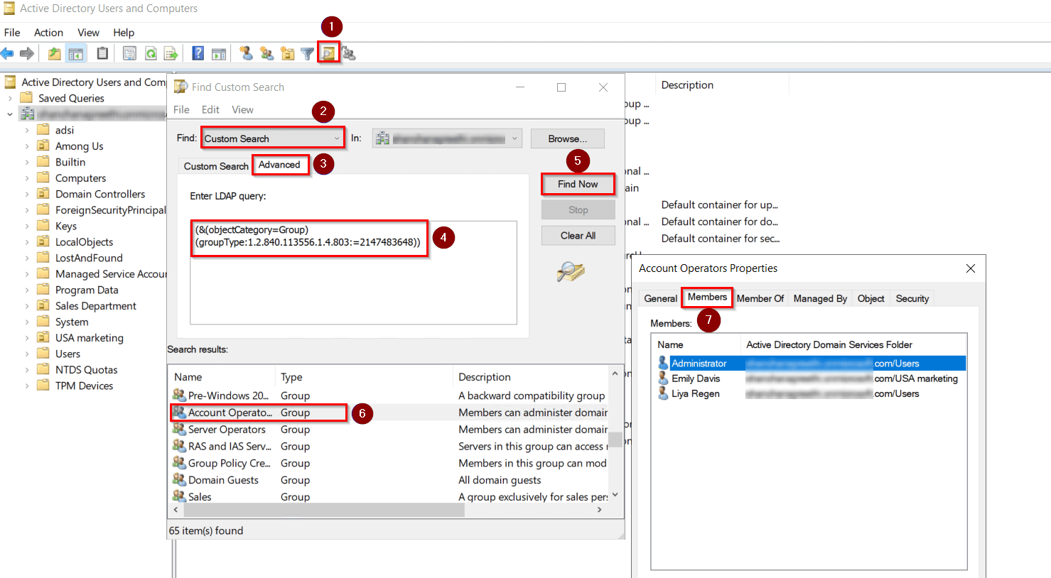 Get Security Group Members List in Active Directory