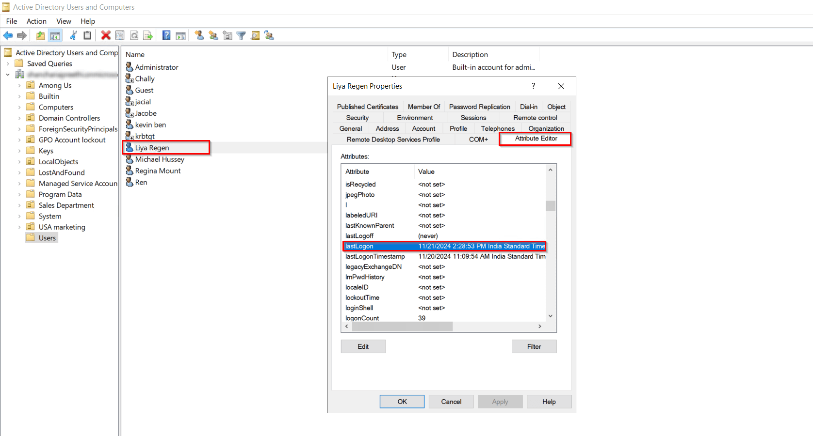Check User Login History in Active Directory