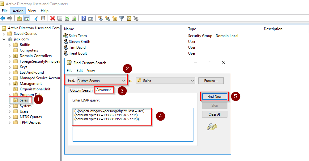 Check Expiring User Accounts in Active Directory