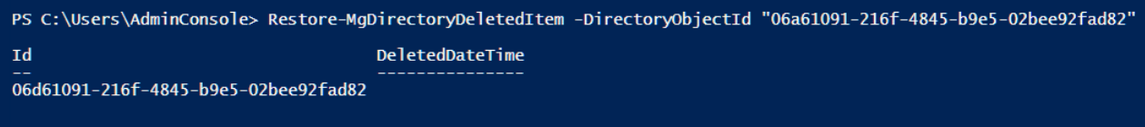 List Restored & Renewed Groups in M365