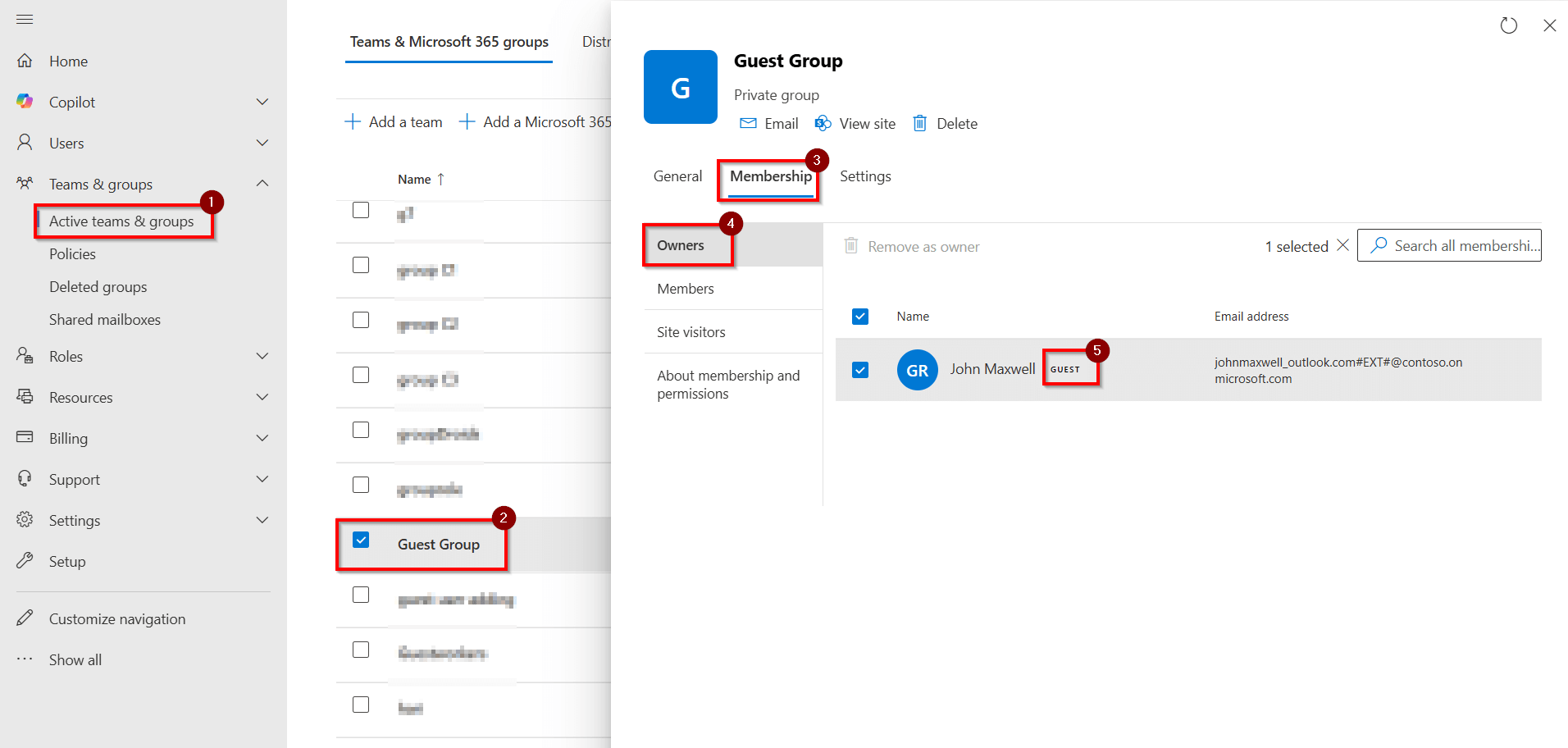 Identify Microsoft 365 Guest Owned Groups