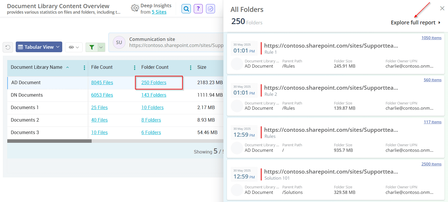 Get File and Subfolder Counts of Each Folder in SharePoint Libraries