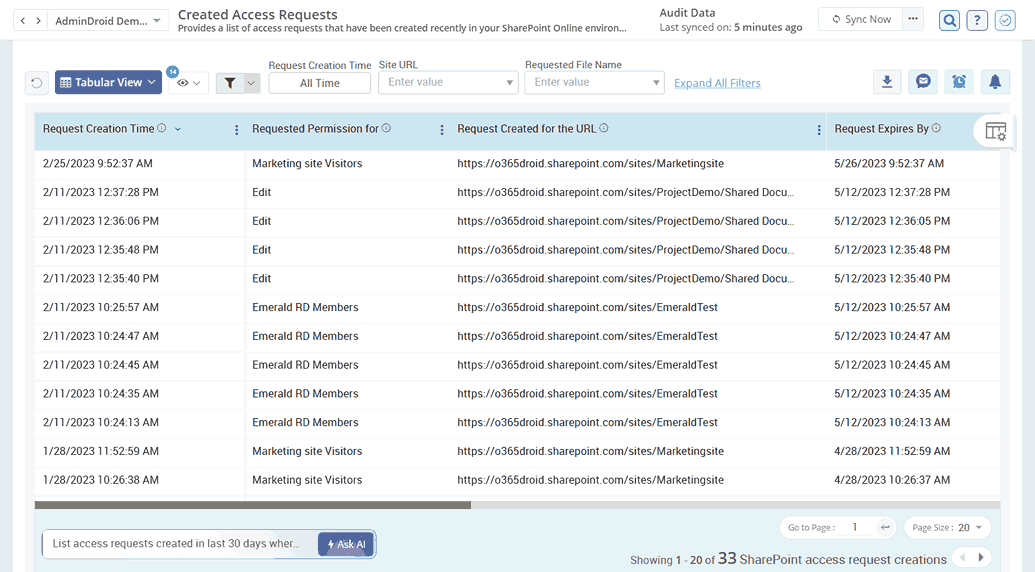 Track Site Access Requests in SharePoint Online